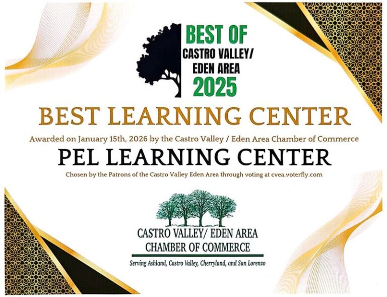 PEL Learning Center Castro Valley Named Best Learning Center 2025